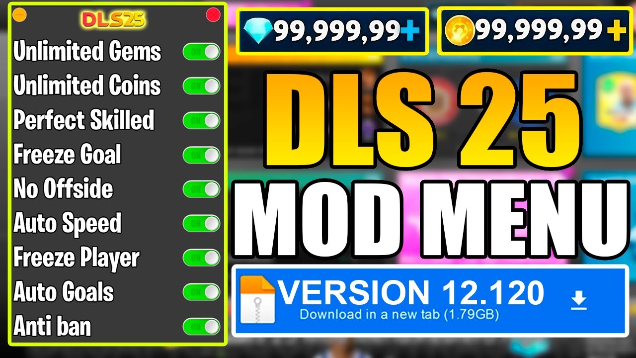 DLS 25 Mod APK | Dream League Soccer 2025 Mod | DLS 25 Mod Menu v12.120 ...