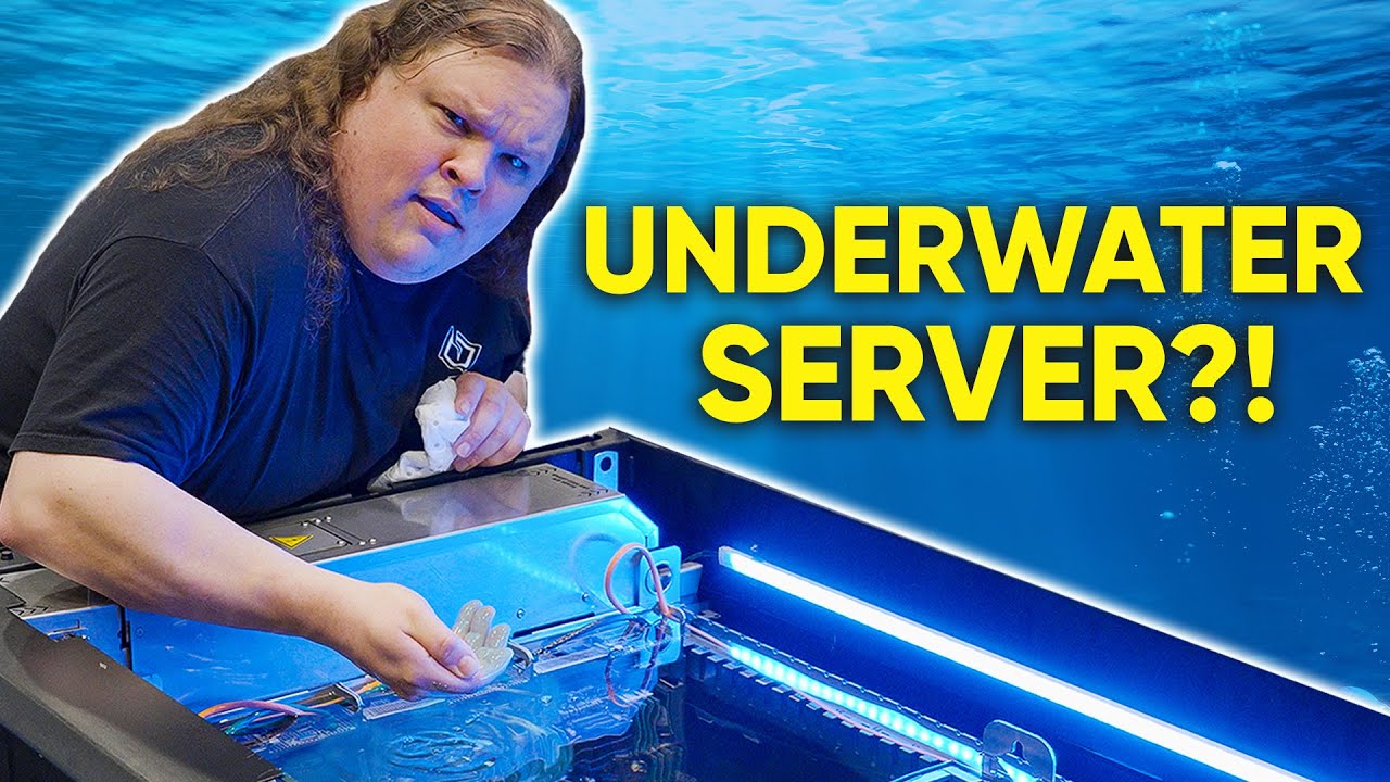 This server lives underwater! - Hypertec Immersion Cooling - YouTube