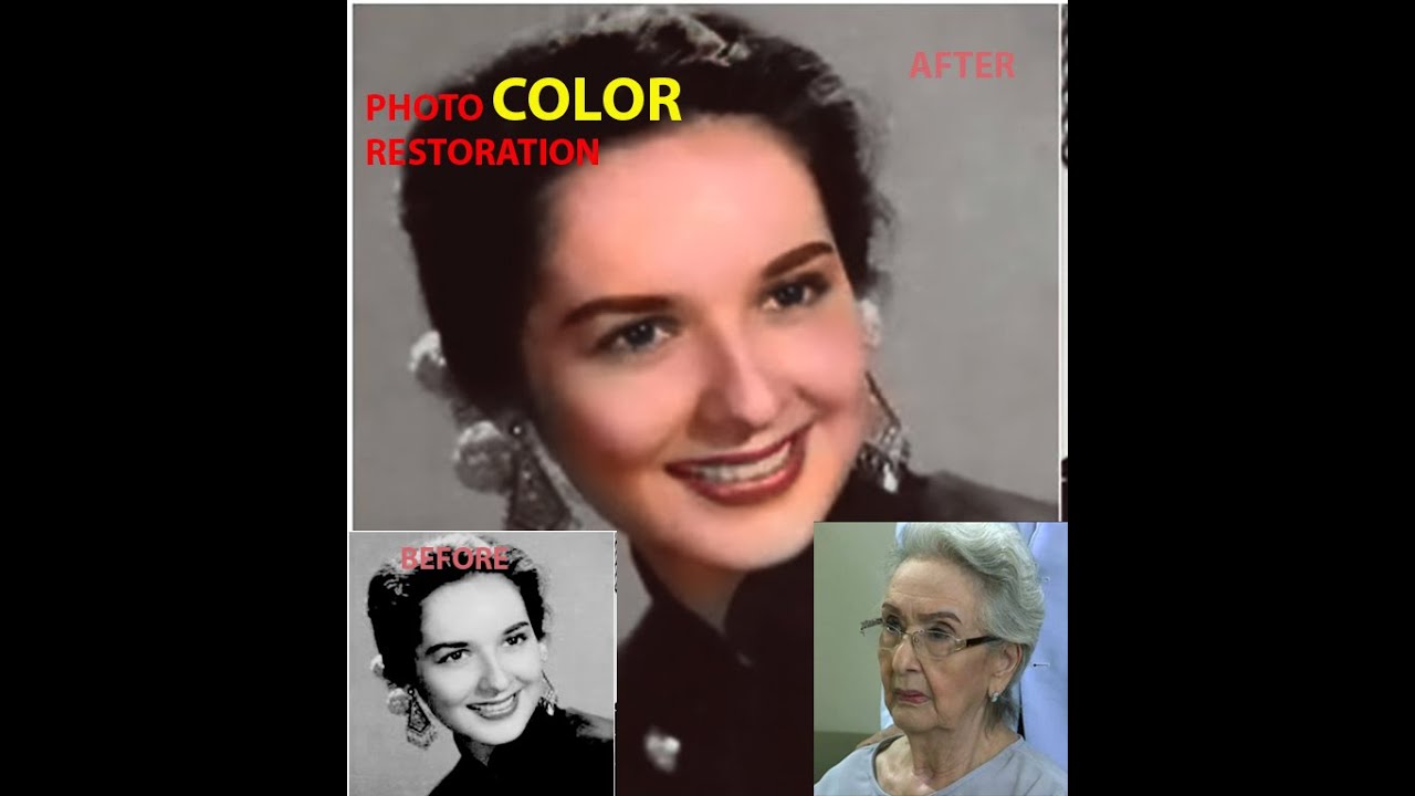 PHOTO COLOR RESTORATION|| PHOTOSHOP RESTORATION - YouTube