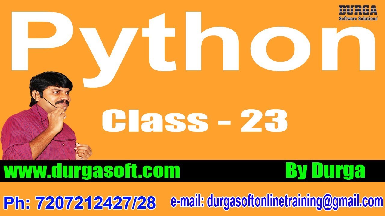 Learn Python Programming Tutorial Online Training By Durga Sir On 03 05 1031