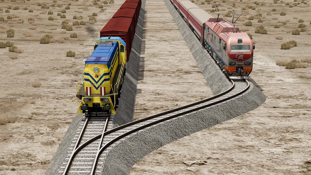 Epic Trains vs Impossible Zig Zag Tracks 59 – BeamNG.drive | BeamNG High Speed - YouTube