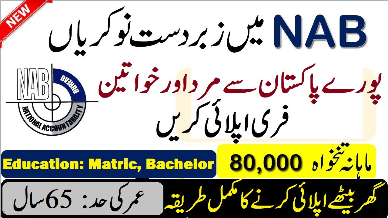 NAB Jobs 2020 in Pakistan | Jobs in NAB 2020 Latest | National ...