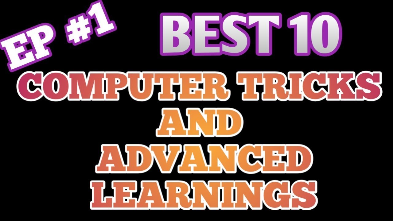 10 Important Computer Tricks Most Useful Tips Tricks Urdu Hindi Youtube