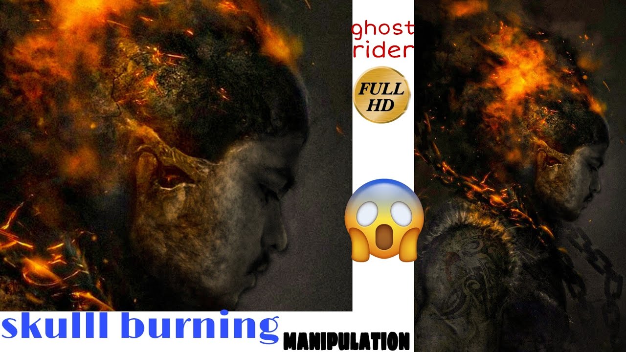 Ghost rider|| skull burning manipulation|| Wonders over edit - YouTube