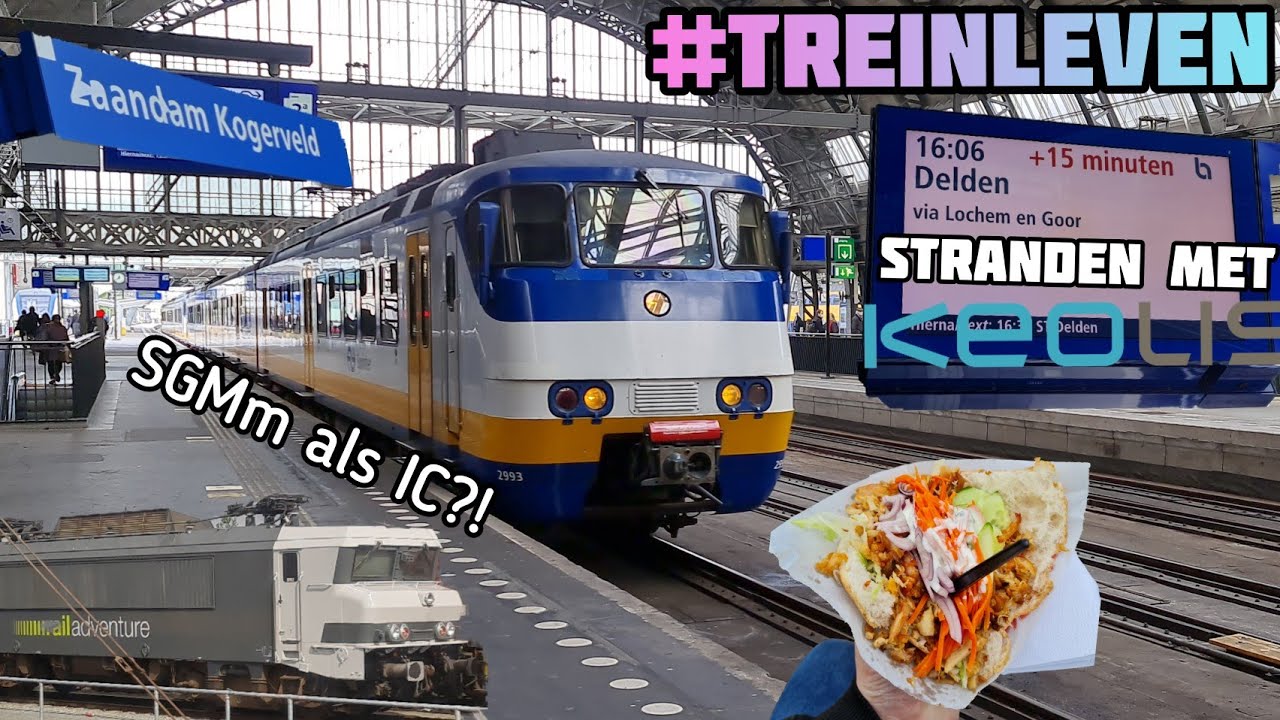 Oude Sprinter als Intercity en STRANDEN met Keolis | #treinleven - YouTube