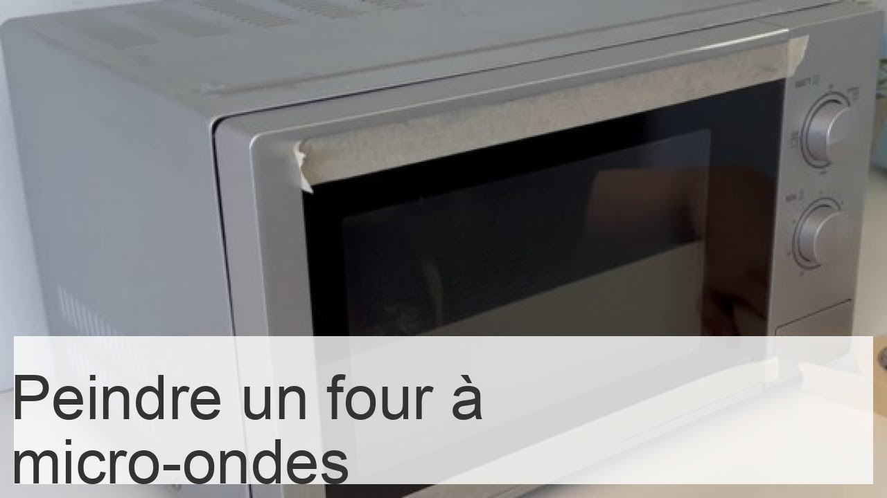 Peindre l'intérieur d'un micro-ondes : Matériaux et procédure - YouTube