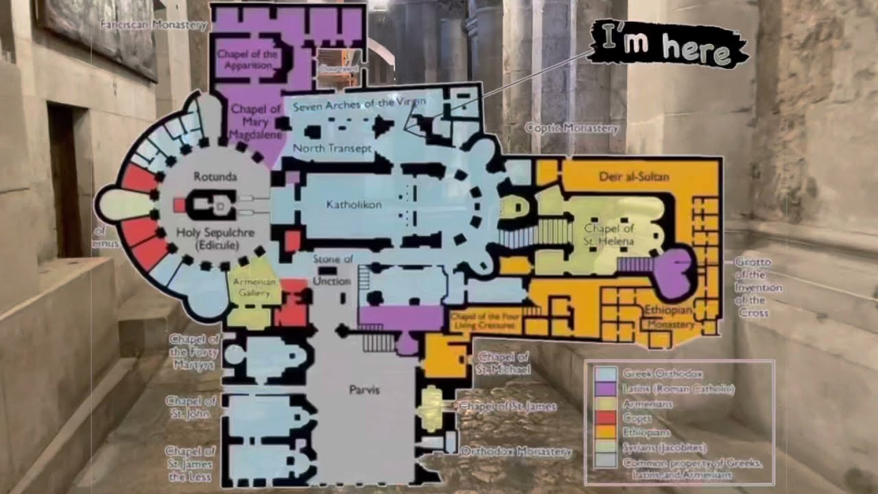 Church Of The Holy Sepulchre Map