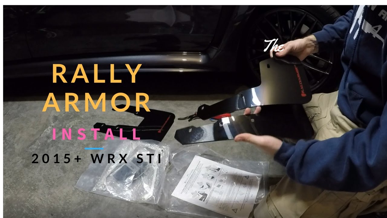 2015-2018 WRX STI Rally Armor Installation. - YouTube