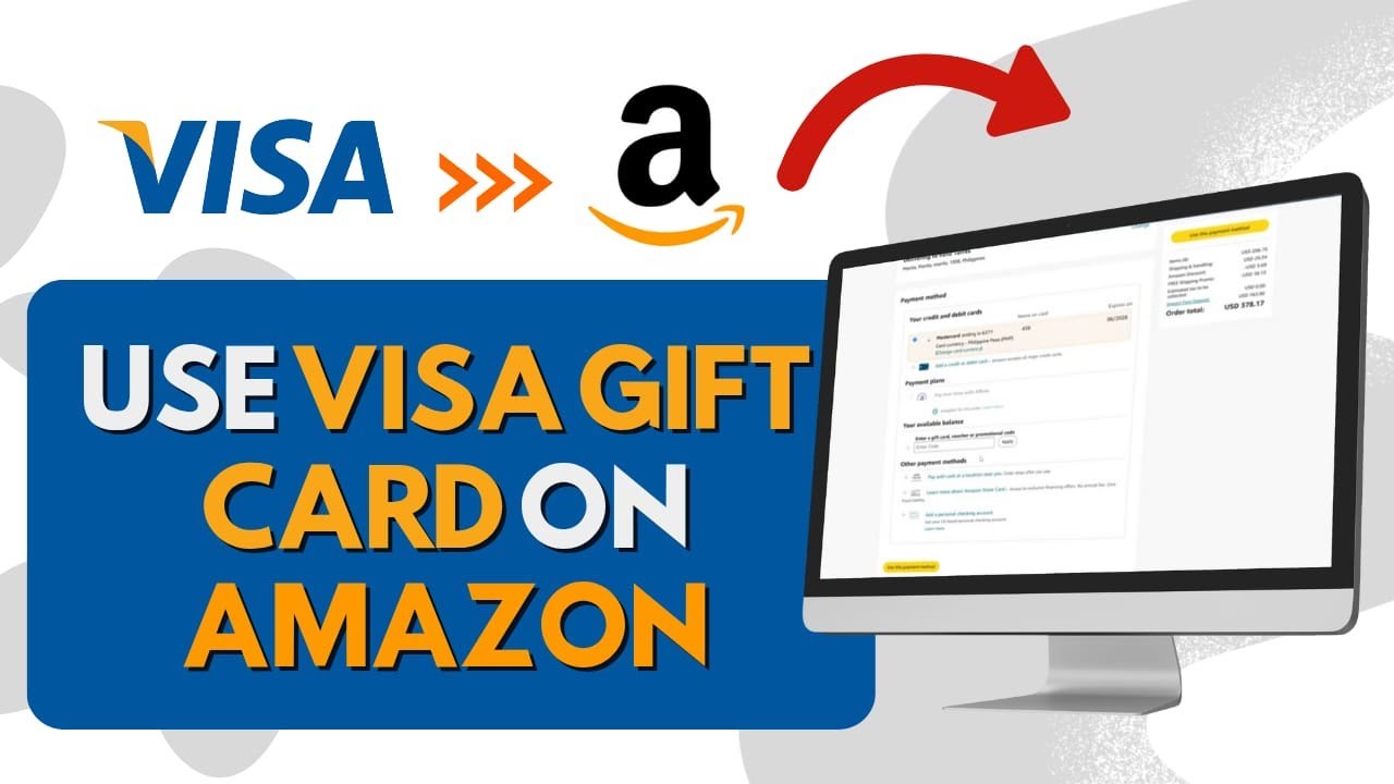 How to Use a Visa Gift Card on Amazon | Easy Steps - YouTube
