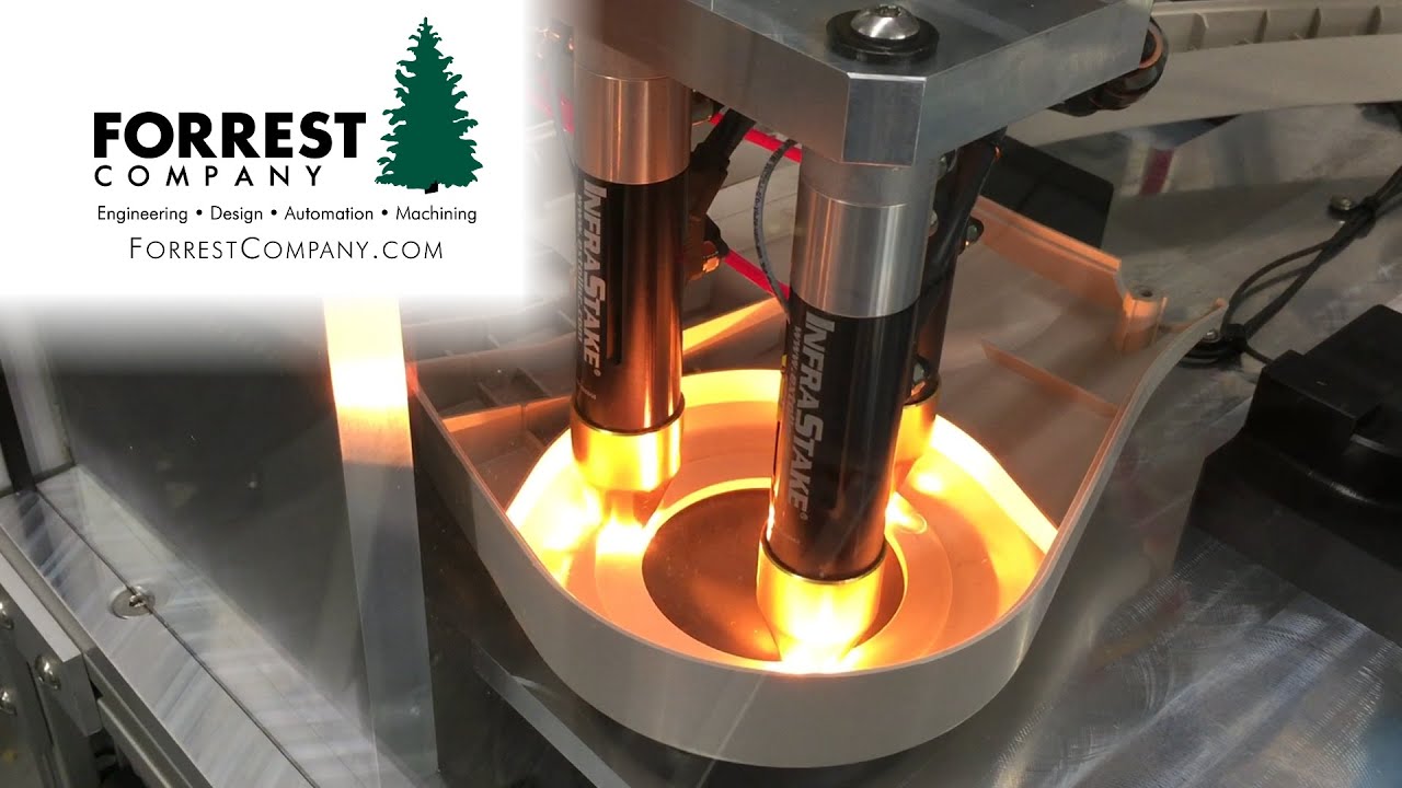 Plastic Cover Heat Stake Assembly Machine - YouTube