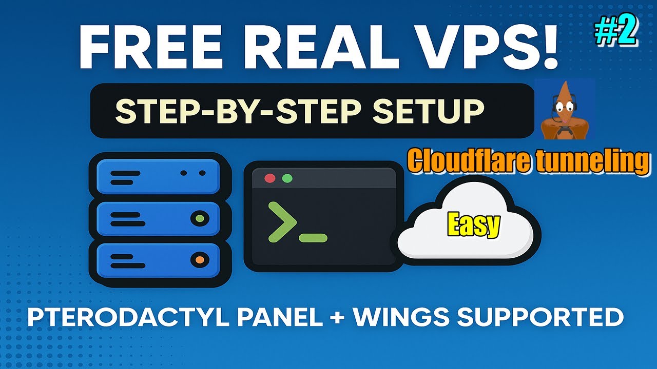 How to install Pterodactyl with cloudflare tunneling easy away - YouTube