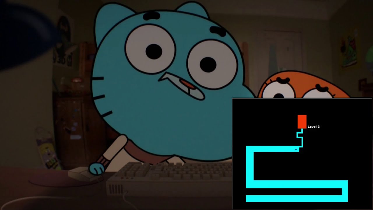 Gumball plays the Scary Maze Game - YouTube
