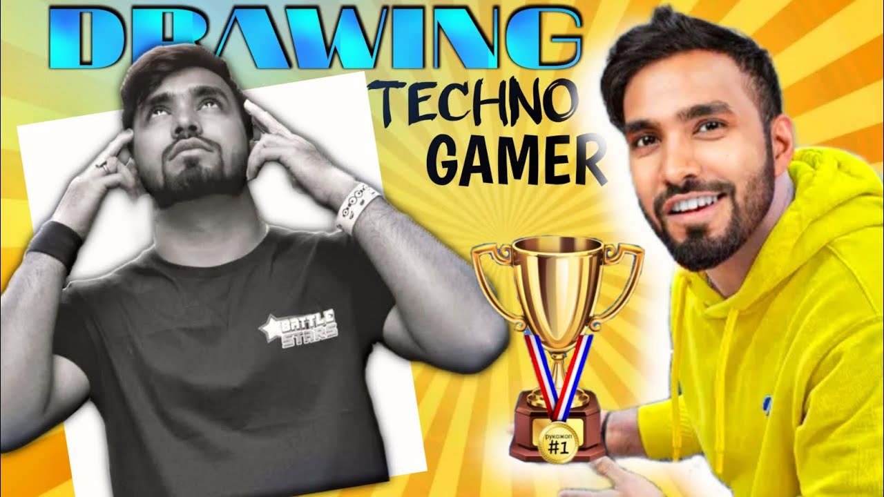 Easiest way to draw techno gamer@TechnoGamerzOfficial , - YouTube