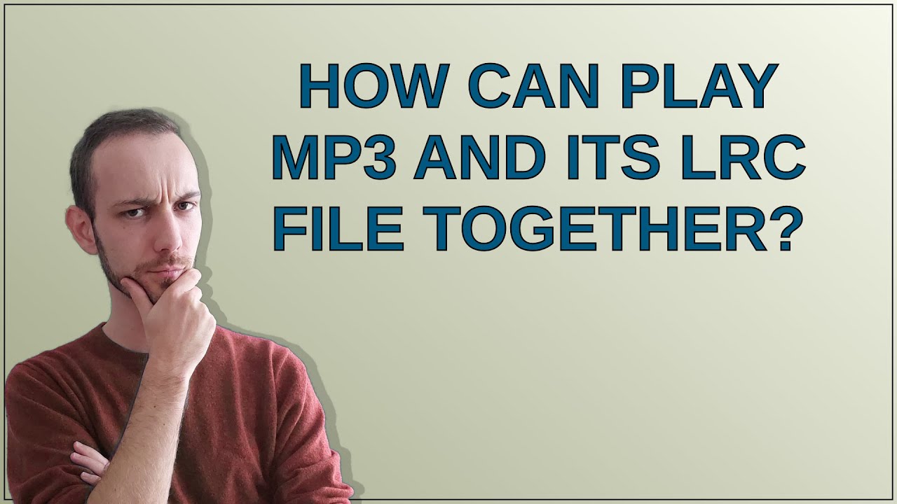 Unix: How can play mp3 and its LRC file together? - YouTube