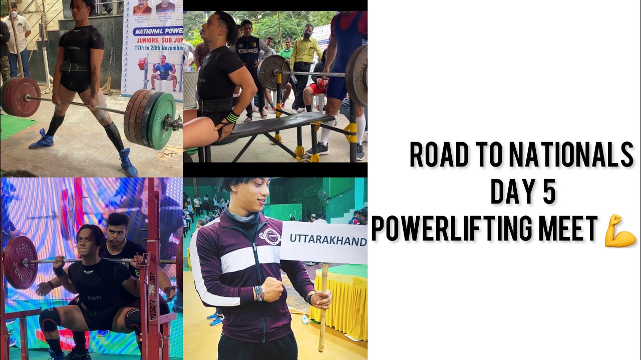 //ROAD TO NATIONALS DAY 5 POWERLIFTING MEET//😱 WATCH TILL END// - YouTube