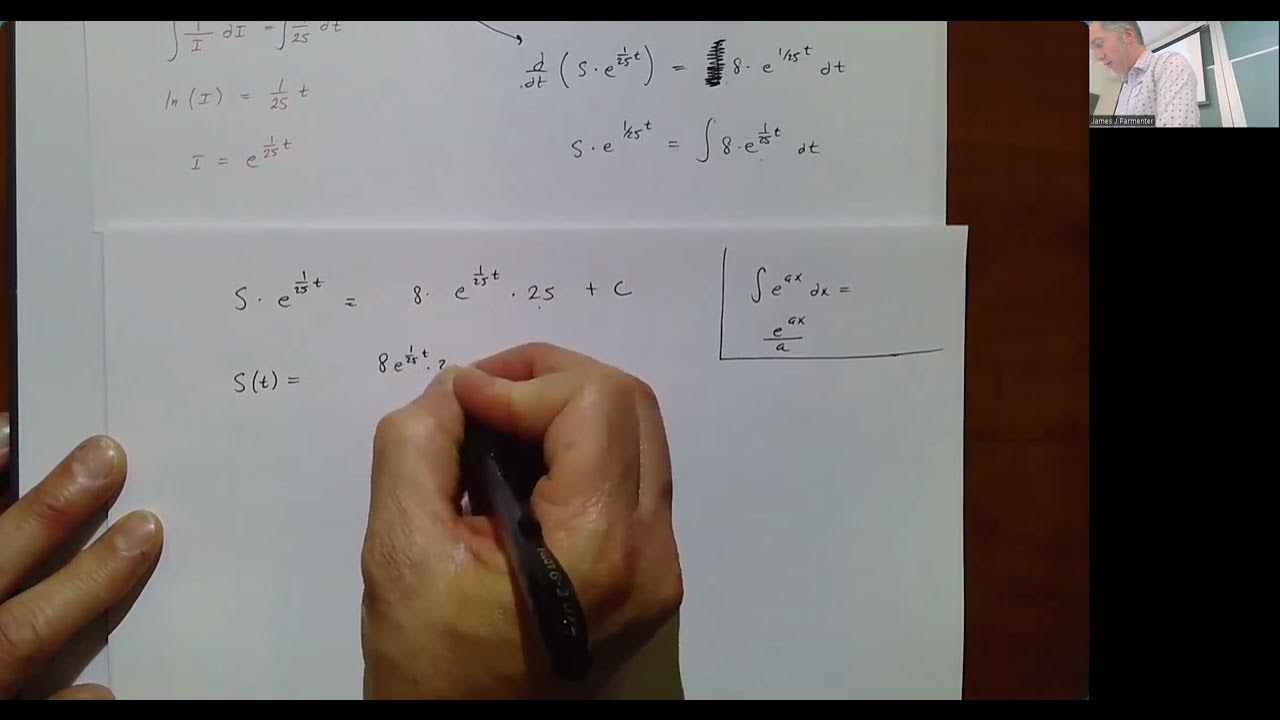 Co-16C 4-10-24: More Differential Equations Word Problems - YouTube