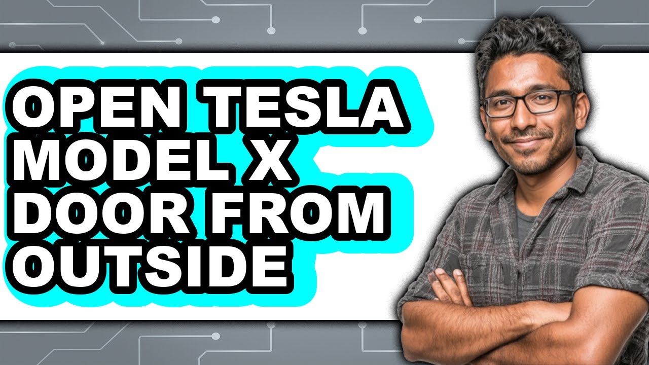 How to Open Tesla Model X Door from Outside - Full Guide - YouTube