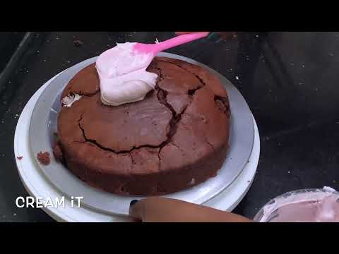 Fixing broken cake | how to fix broken cake |fix cracked cake using ...