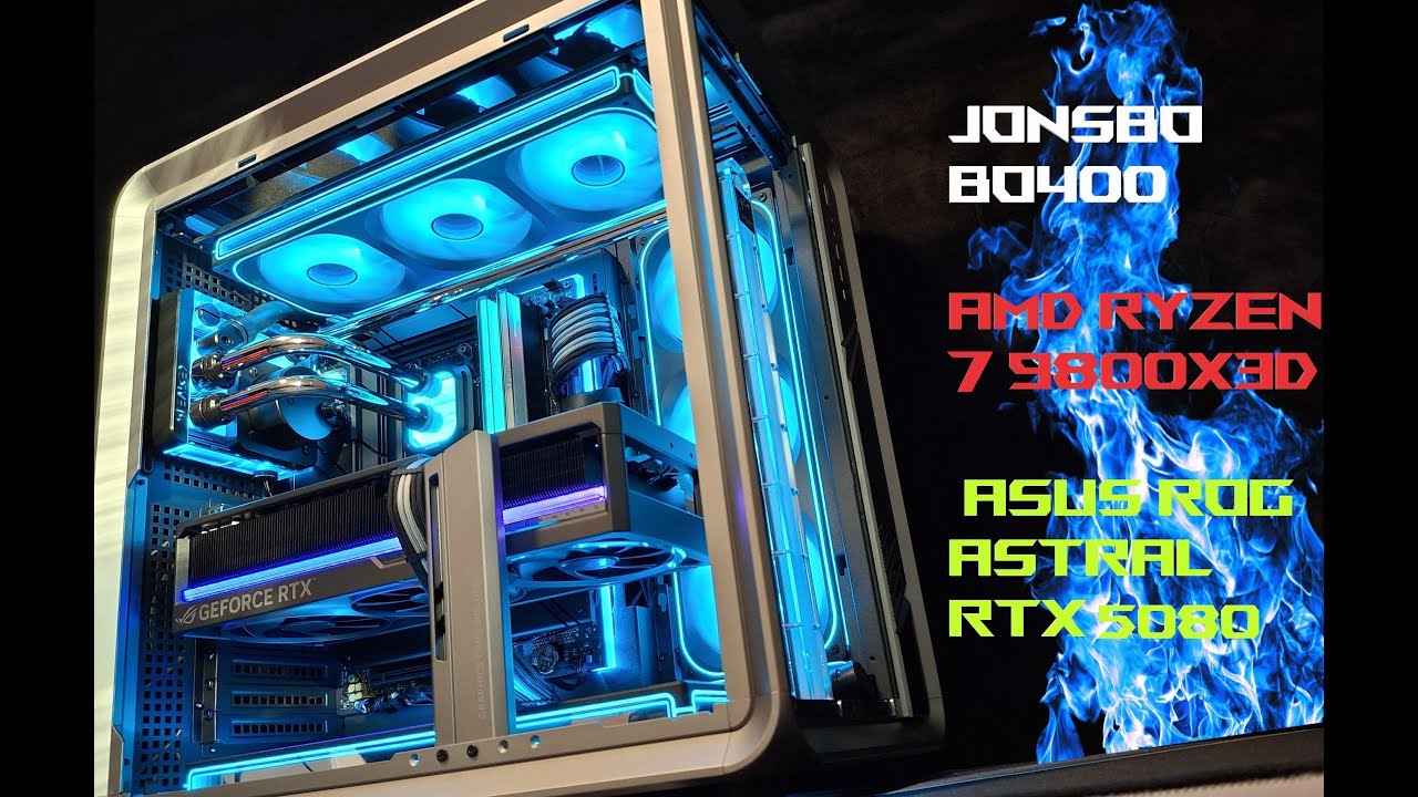 Jonsbo BO400 Case / Custom Loop - AMD 9800x3D / Asus Astral RTX 5080 ...