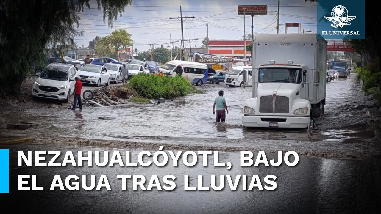 Inundaciones por lluvias en Nezahualcóyotl dejan agua ¡a casi un metro ...
