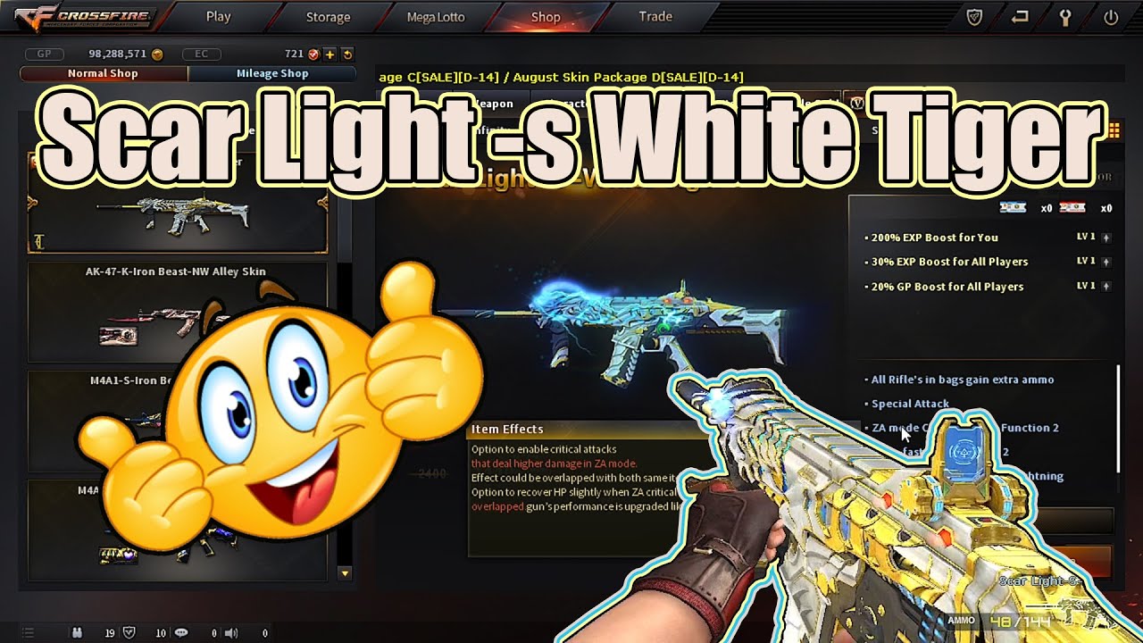 CFPH: NEW VIP "VIP Scar Light-S White Tiger" Preview! - YouTube