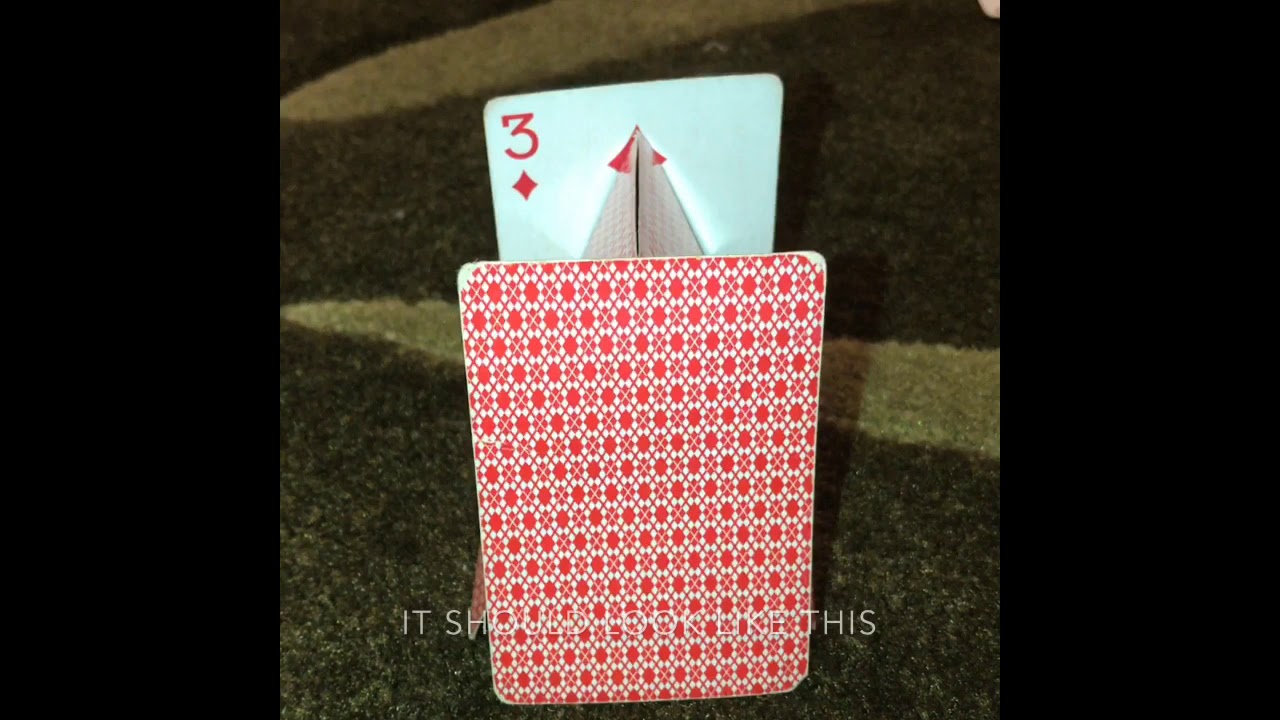 DIY card tower - YouTube