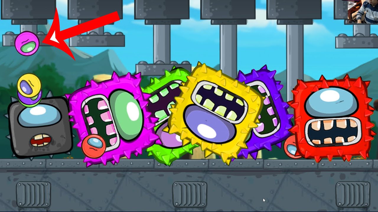 RED BALL 4 : 'ALL 5 COLORS AMONG US BALL 'FUSION BATTLE' with 6 COLOR ...
