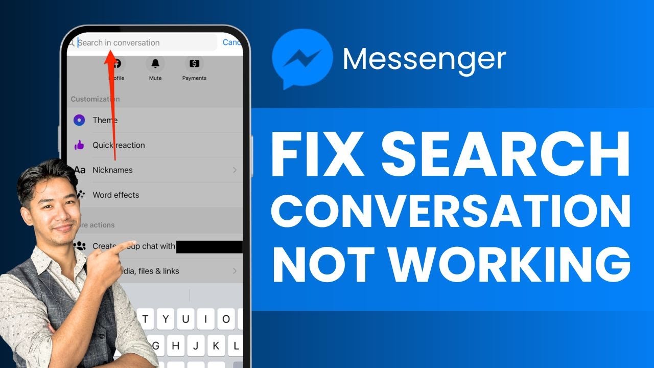 How to Fix Facebook Messenger Search Conversation Not Working ! - YouTube
