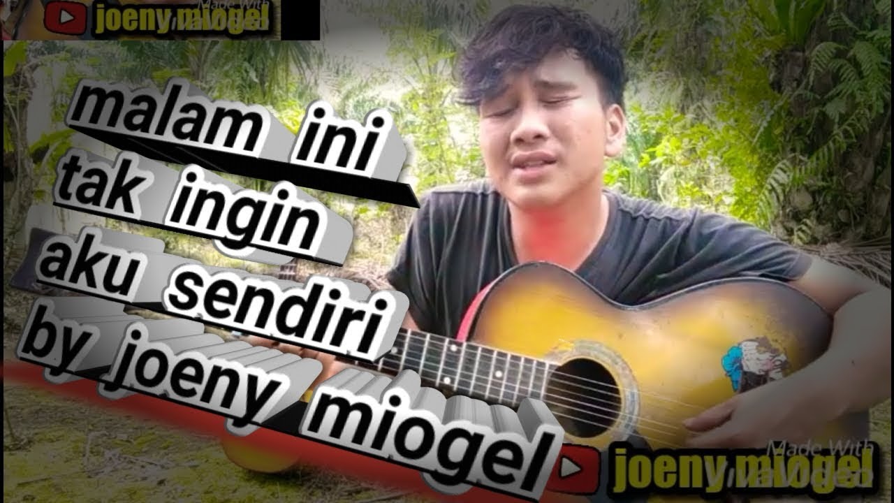 Mlm ini tak ingin ku sendiri #Pance-joeny miogel guitar ymh1200 - YouTube