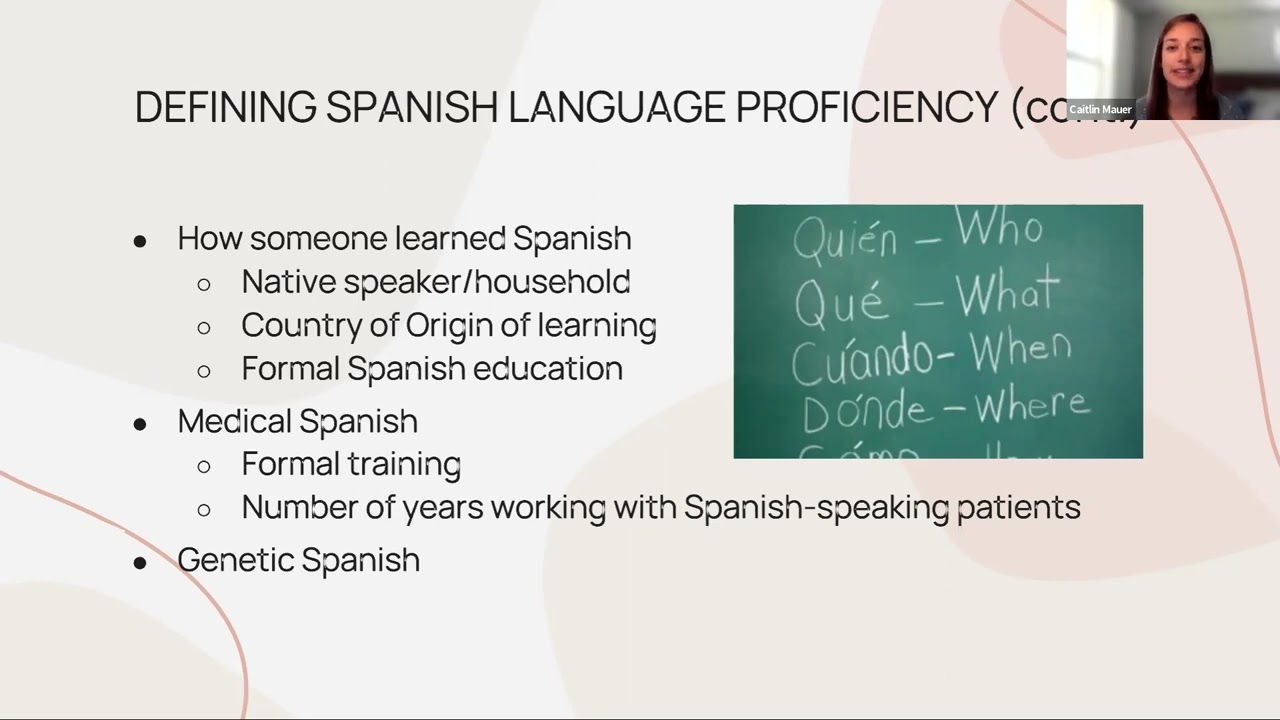¿Que dijo Identifying resources to support Spanish speaking patients ...