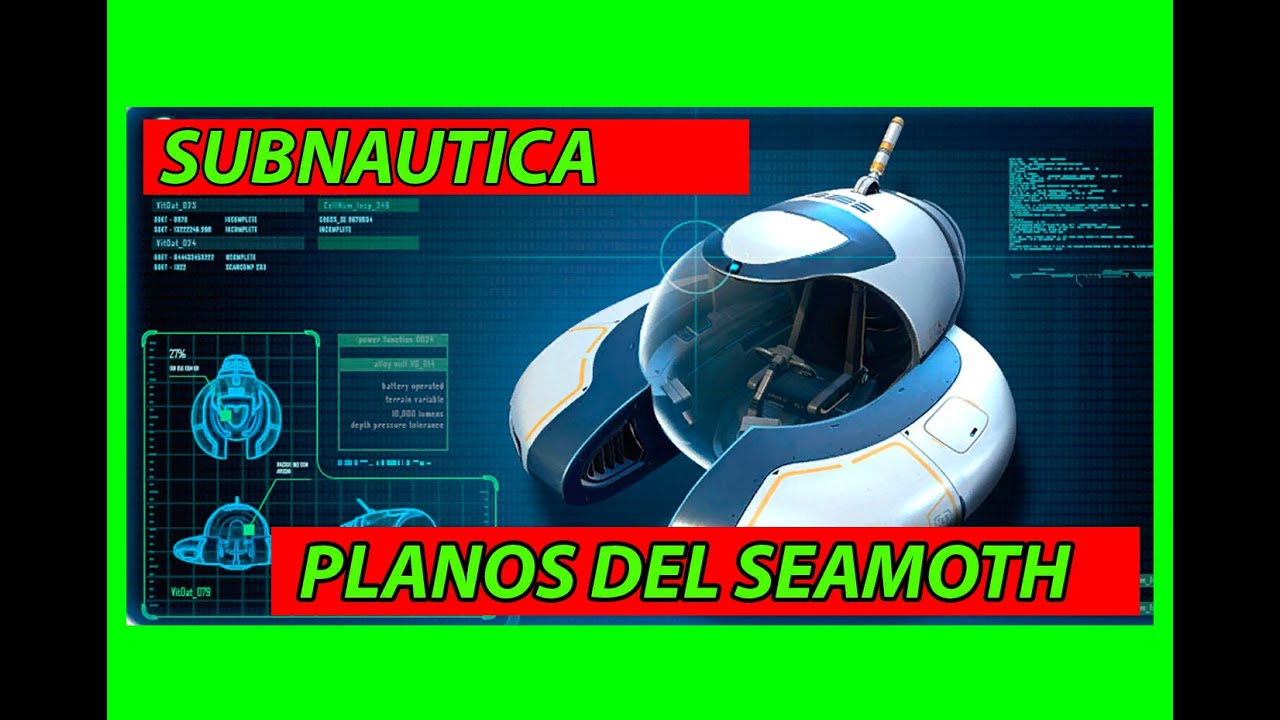 ⚓Planos Seamoth (Seamoth Fragment Location)⚓ - 🐟Subnautica Guia🐟 - YouTube