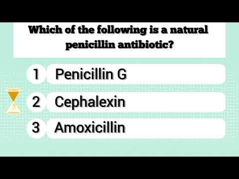 Pharmacology Quiz 1with answers: Penicillin Antibiotics Quiz multiple ...