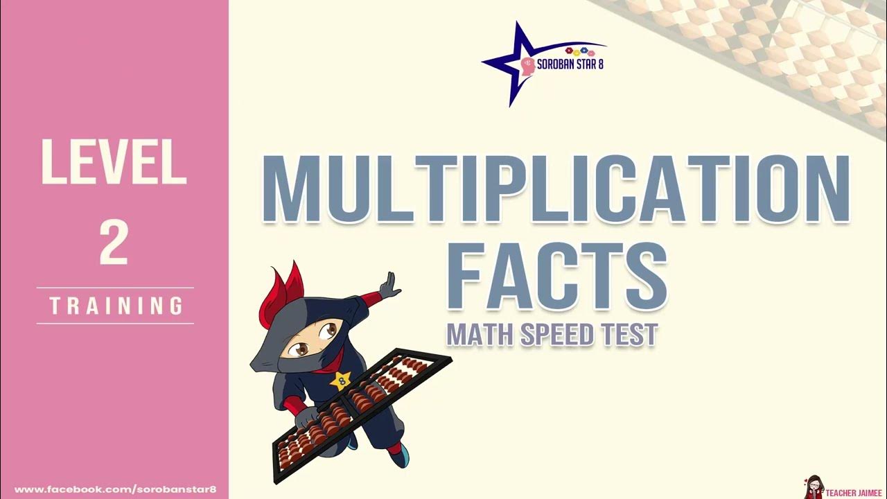 MULTIPLICATION FACTS | LEVEL 2 SET C | MATH SPEED | 1 SECOND - YouTube