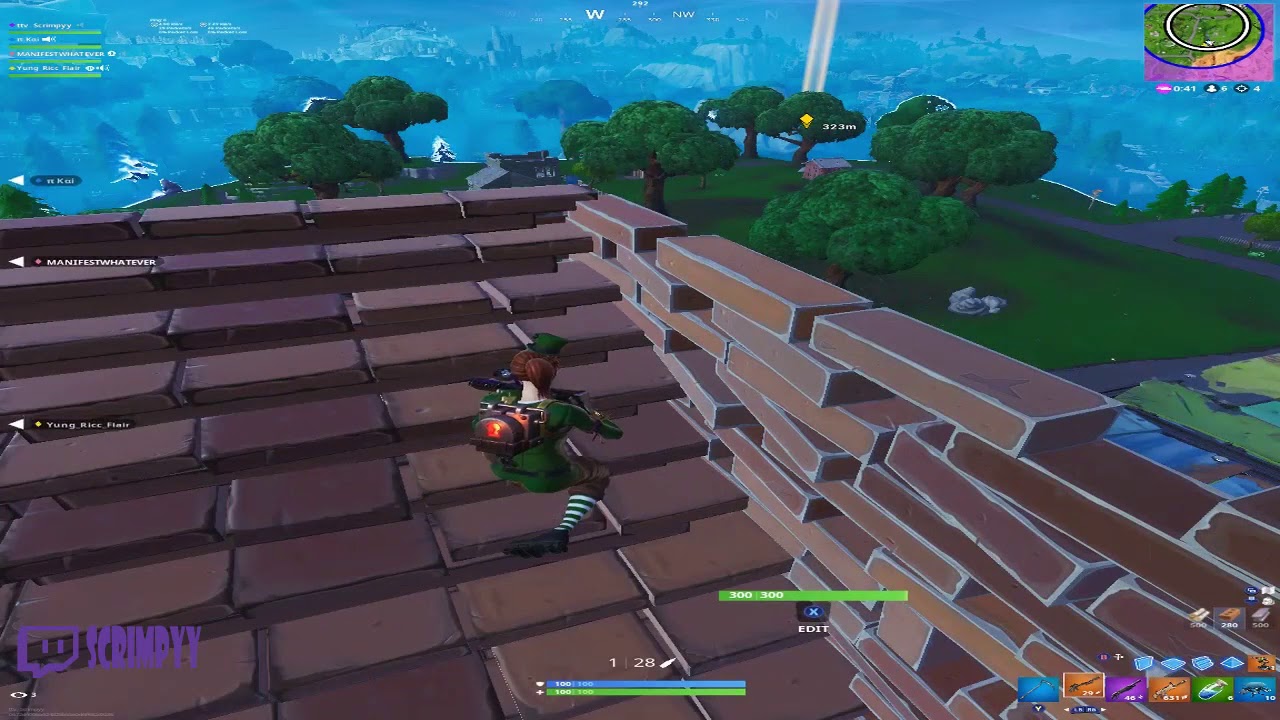 FORTNITE CHAPTER 2 1ST TRICKSHOT ( STRETCH RES BACK) - YouTube