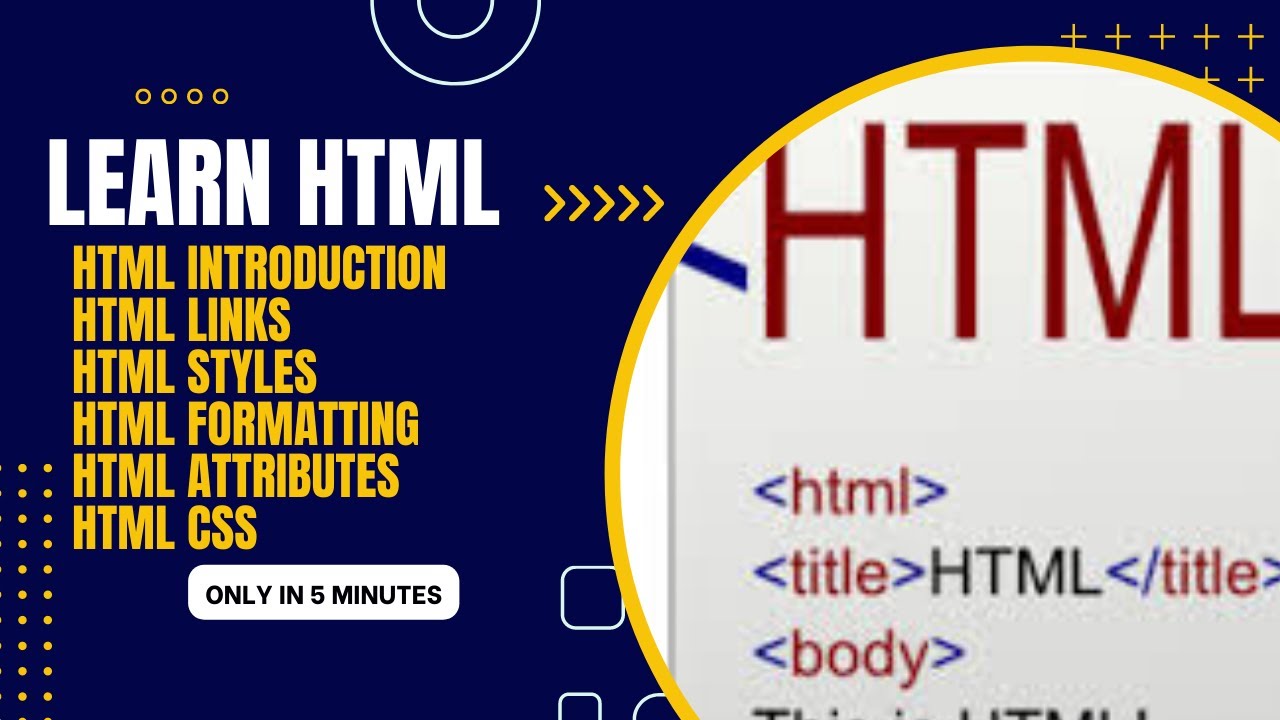 Master Html In 10 Minuteslearn Everything About Html Htmlelements Htmlattributes Html 2360