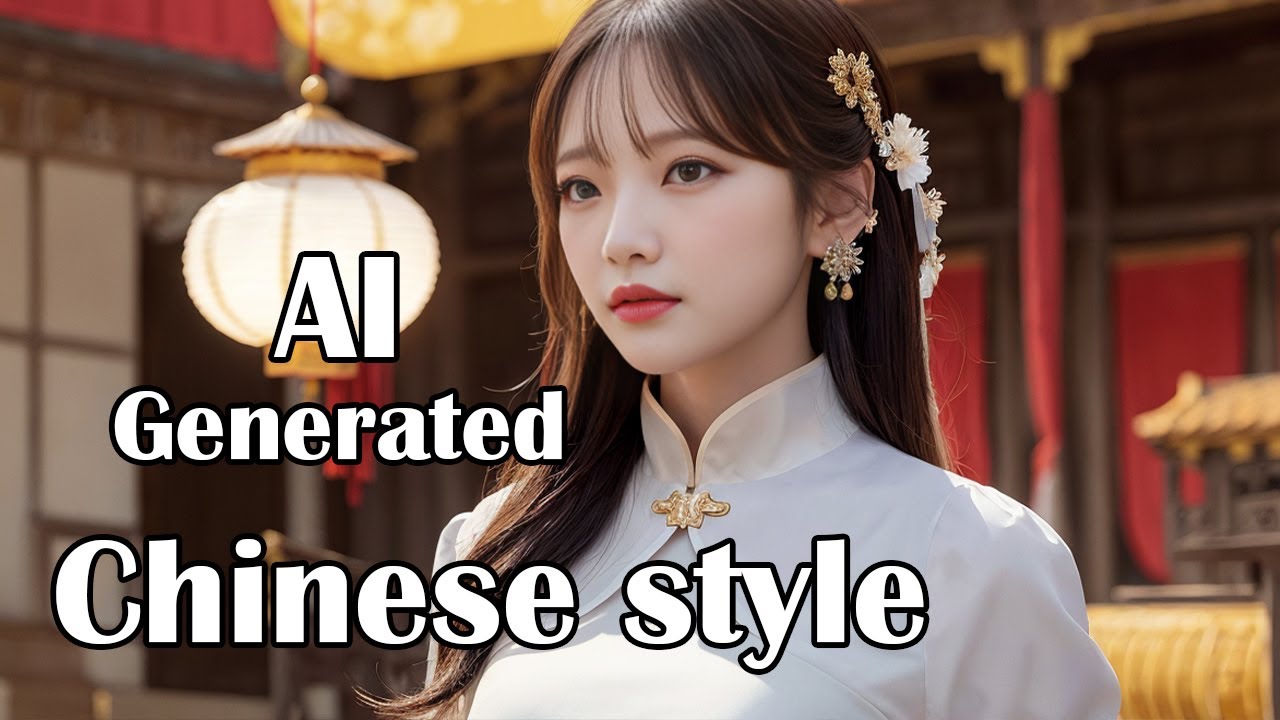 AI generated Chinese style girl/china dress,/Chinese style background ...