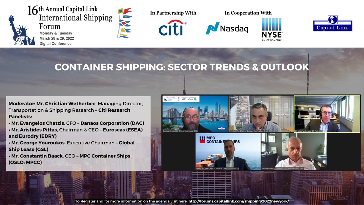 2022 16th International Shipping Forum - Container Shipping: Sector ...