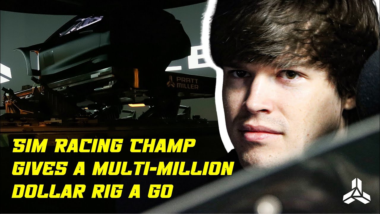 SIM RACING CHAMP GIVES A MULTI-MILLION DOLLAR RIG A GO! - YouTube