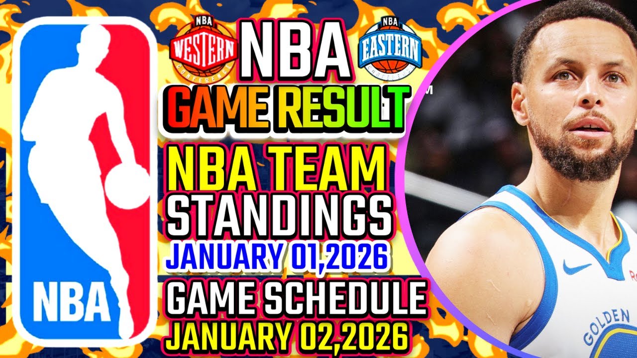 NBA LATEST TEAM STANDINGS JANUARY 01,2026|NBA STANDINGS LATEST UPDATE ...