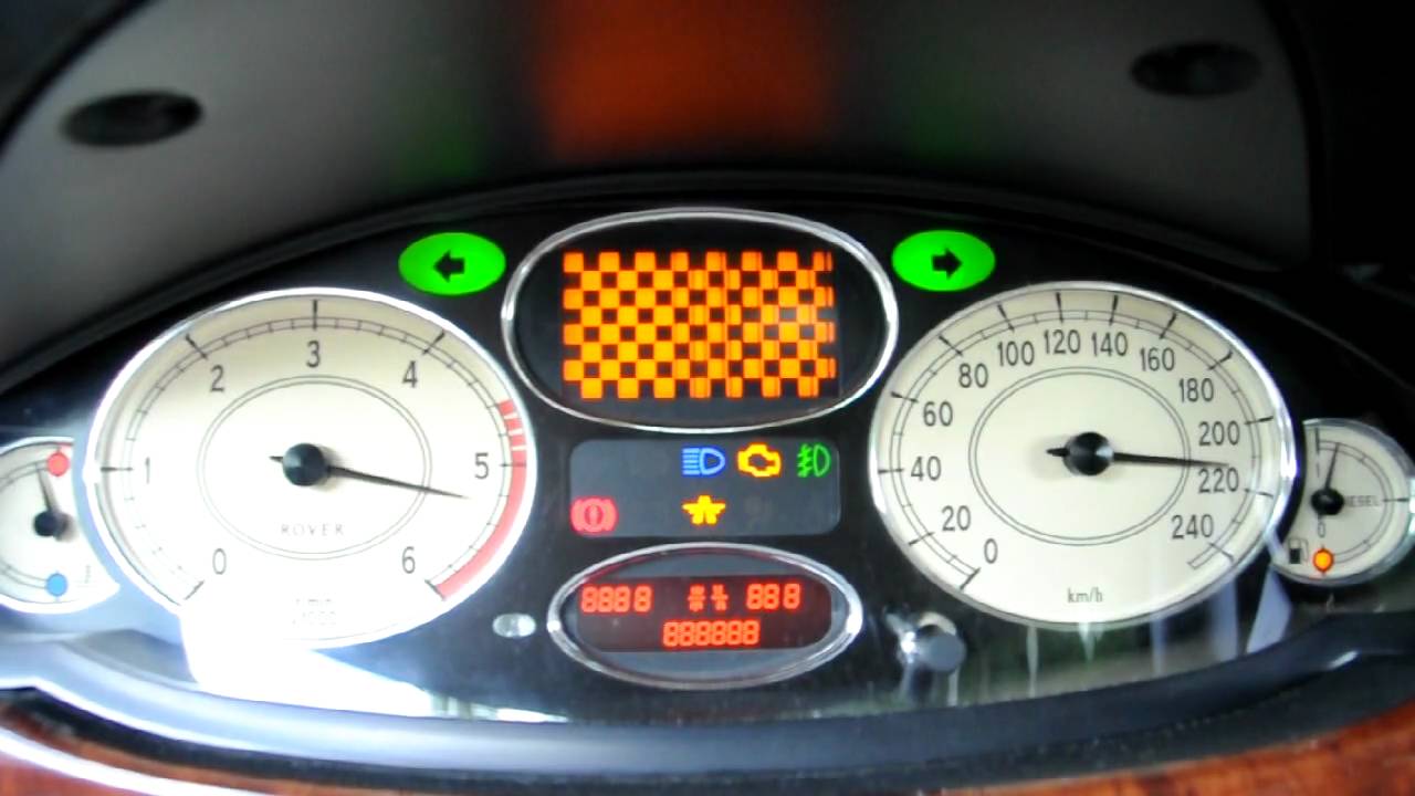 Test wskaźników Rover 75 - YouTube