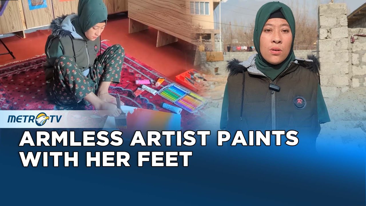 Painting Beyond Limits Armless Pakistani Artist Inspires World - YouTube