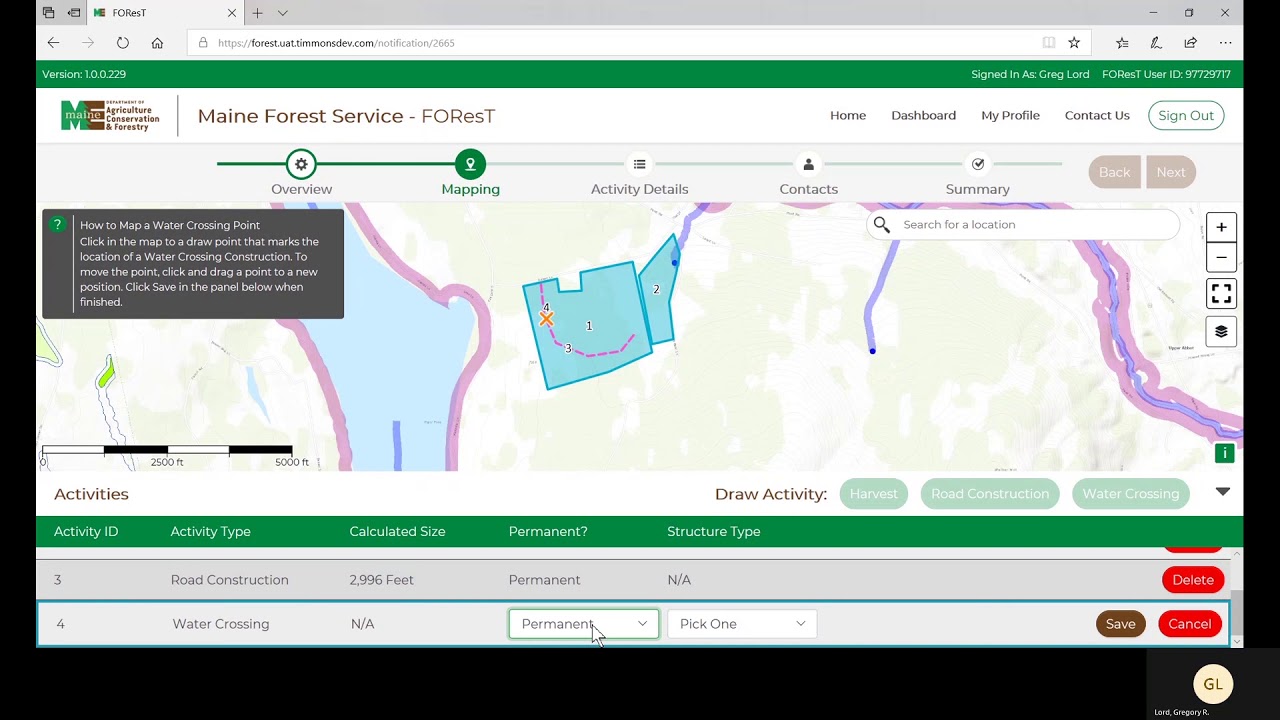 How to draw Water Crossing Activity in FOResT - YouTube