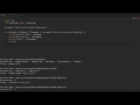 Python Scripting Tutorial OS Module Use Underlying Operating System Functionality - YouTube