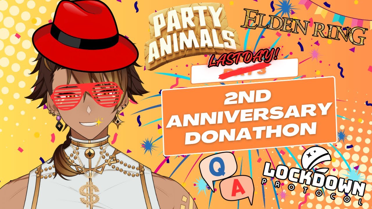 🎉 LAST DAY ANNIVERSARY DONATHON 🎉 | EN VTuber - YouTube