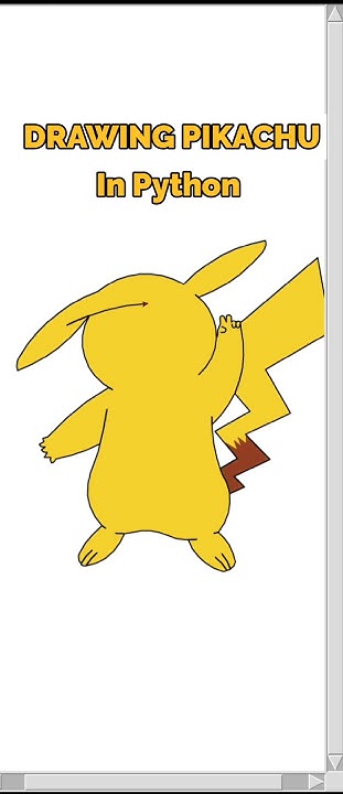 Drawing Pikachu In Python 😋😍 30daysofpythonchallenge Python Coding Shorts Viral Trending 2398