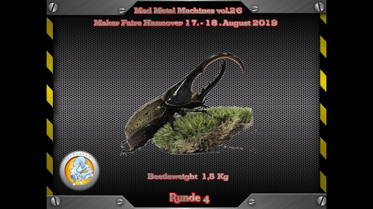 Mad.Metal.Machines.vol.26.Beetleweight.1,5.Kg.Runde.4 (Maker Faire 2019 ...