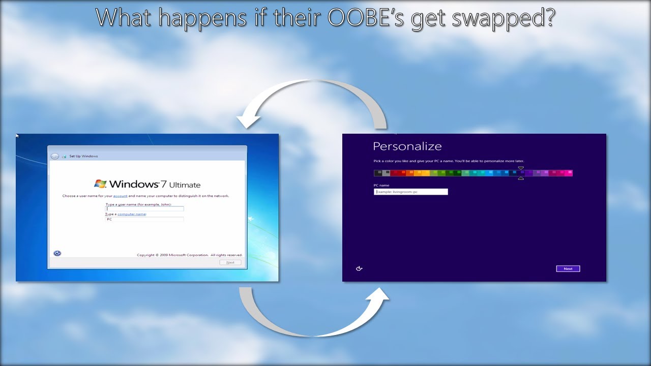Swapping Windows OOBE (Windows 7 and 8.1) - YouTube