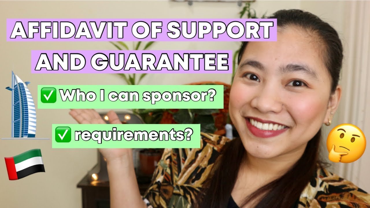 WHAT IS AN AFFIDAVIT OF SUPPORT AND GUARANTEE Sino Ang Pwede Mong I WHAT IS AN AFFIDAVIT OF SUPPORT AND GUARANTEE Sino Ang Pwede Mong I