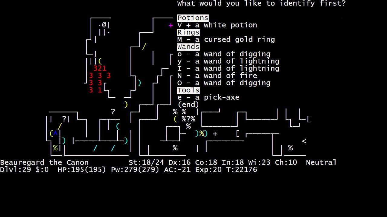 Let's Play NetHack: Beauregard the Human Priest Part 9 - YouTube