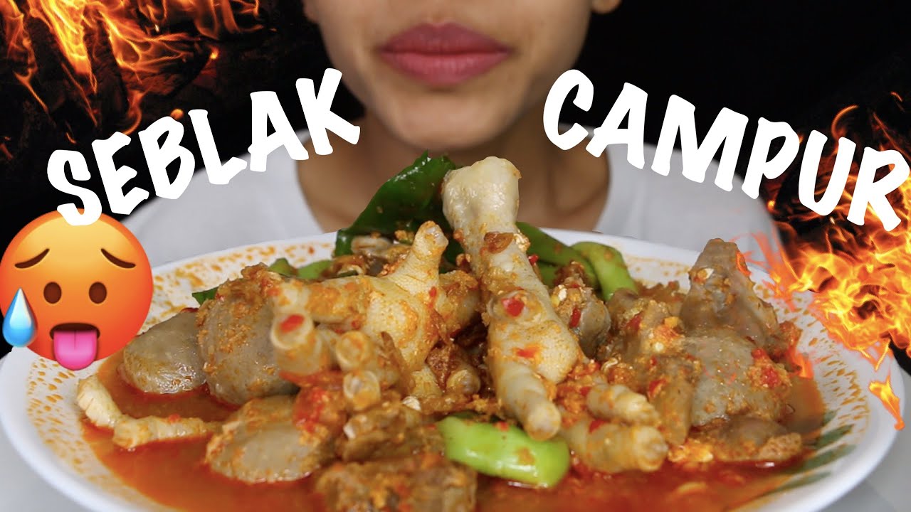Asmr Seblak Campur Jeletot Pedes Membara 🥵🌶 Seblak Ceker Asmr